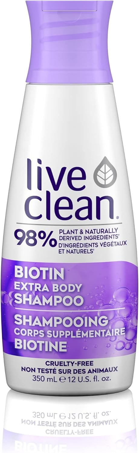 Live Clean Shampoo, Extra Body Biotin, 350 mL : Amazon.ca: Beauty ...