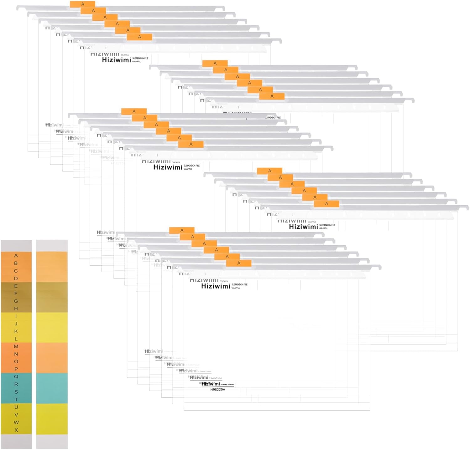 Amazon.com : 30 Pcs PP Hanging File Folders Letter Size,Transparent ...