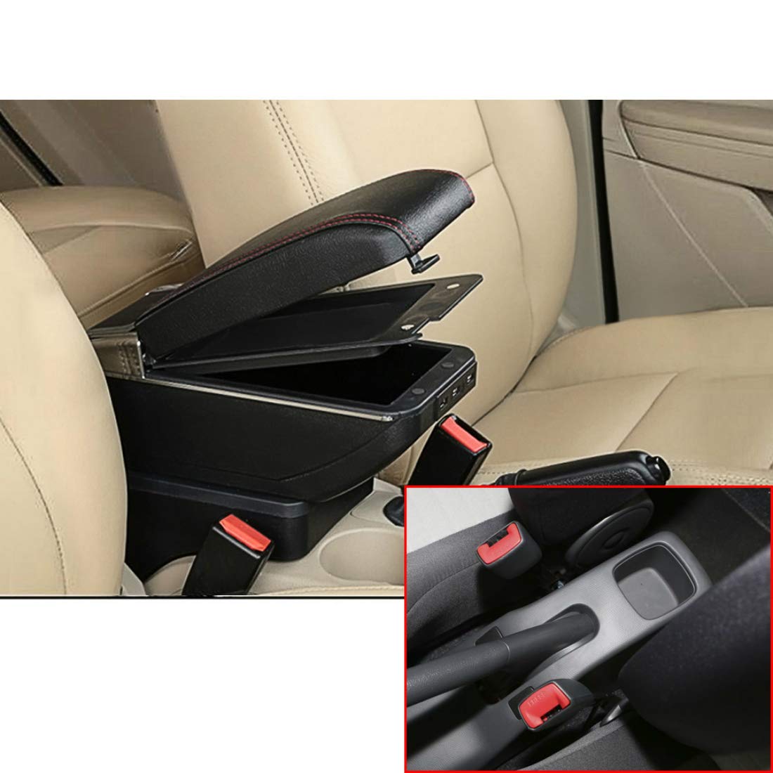 Buy for 2005-2019 Suzuki Swift High-End Car Armrest Center Console ...