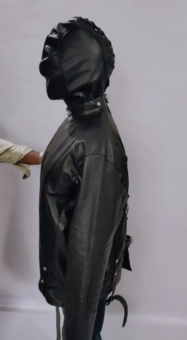 Watch Women Real Leather Strait Jacket heavy duty with face mask on ...