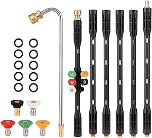 Amazon.com: 110-Inch Gutter Cleaning Extension Rod, 4000 PSI High ...