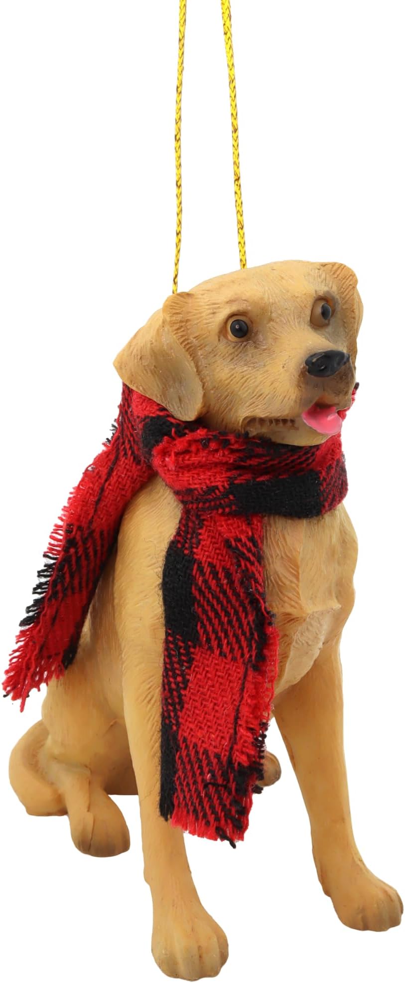 Amazon.com: Kurt S. Adler Yellow Lab Labrador Wearing Santa Hat with ...