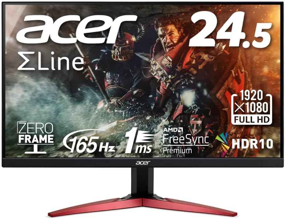 Amazon.co.jp: Acer Gaming Monitor SigmaLine KG251QSbmiipx 24.5 Inch VA ...
