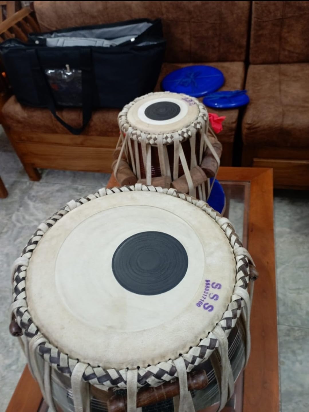 SURJAN SINGH AND SONS Steel tabla jodi set with all accessories ...