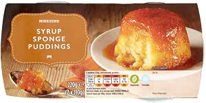 Morrisons Syrup Sponge Puddings, 2 x 110g : Amazon.co.uk: Grocery