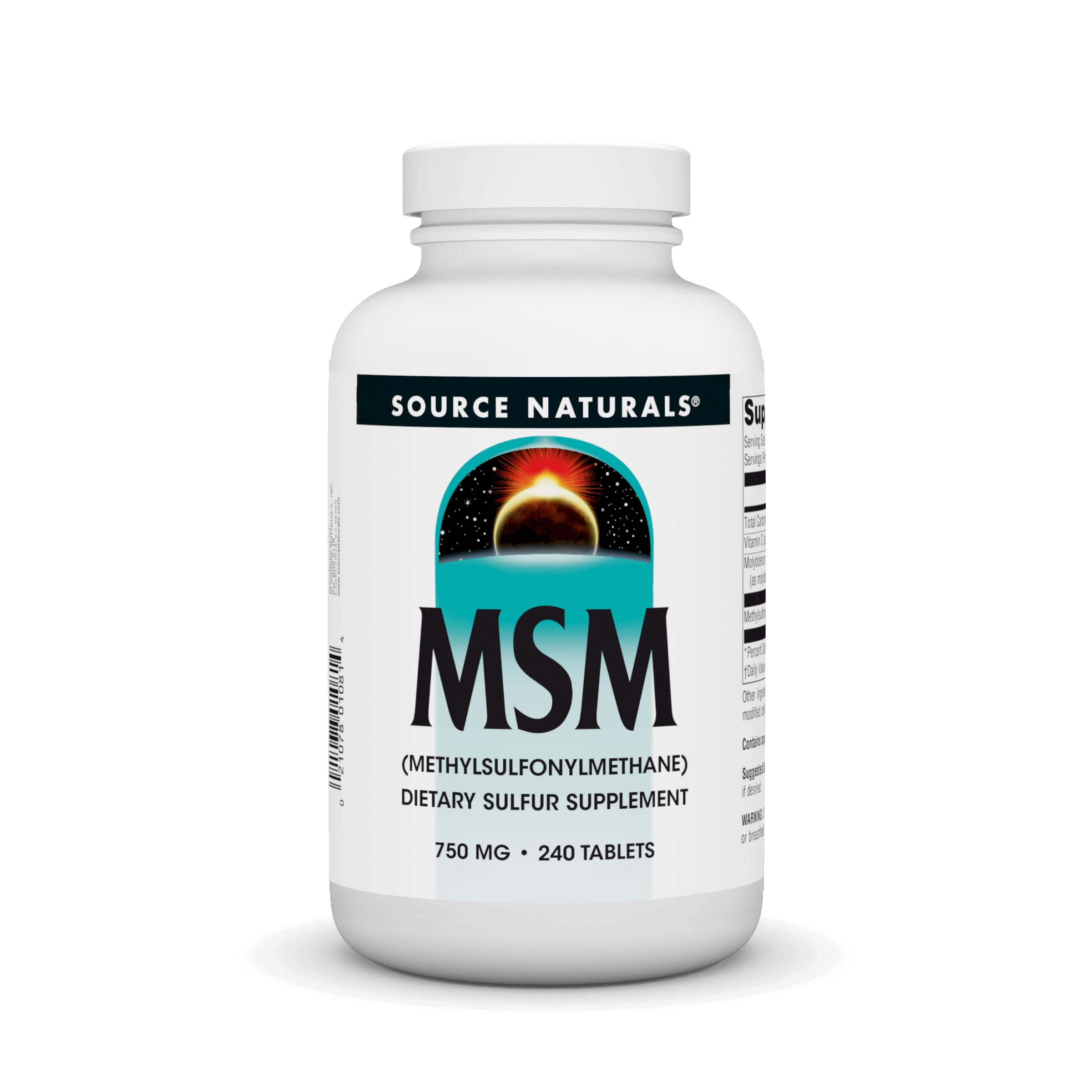 Amazon | 海外直送品MSM (Methylsulfonylmethane) with Vitamin C, 750 mg, 240 ...