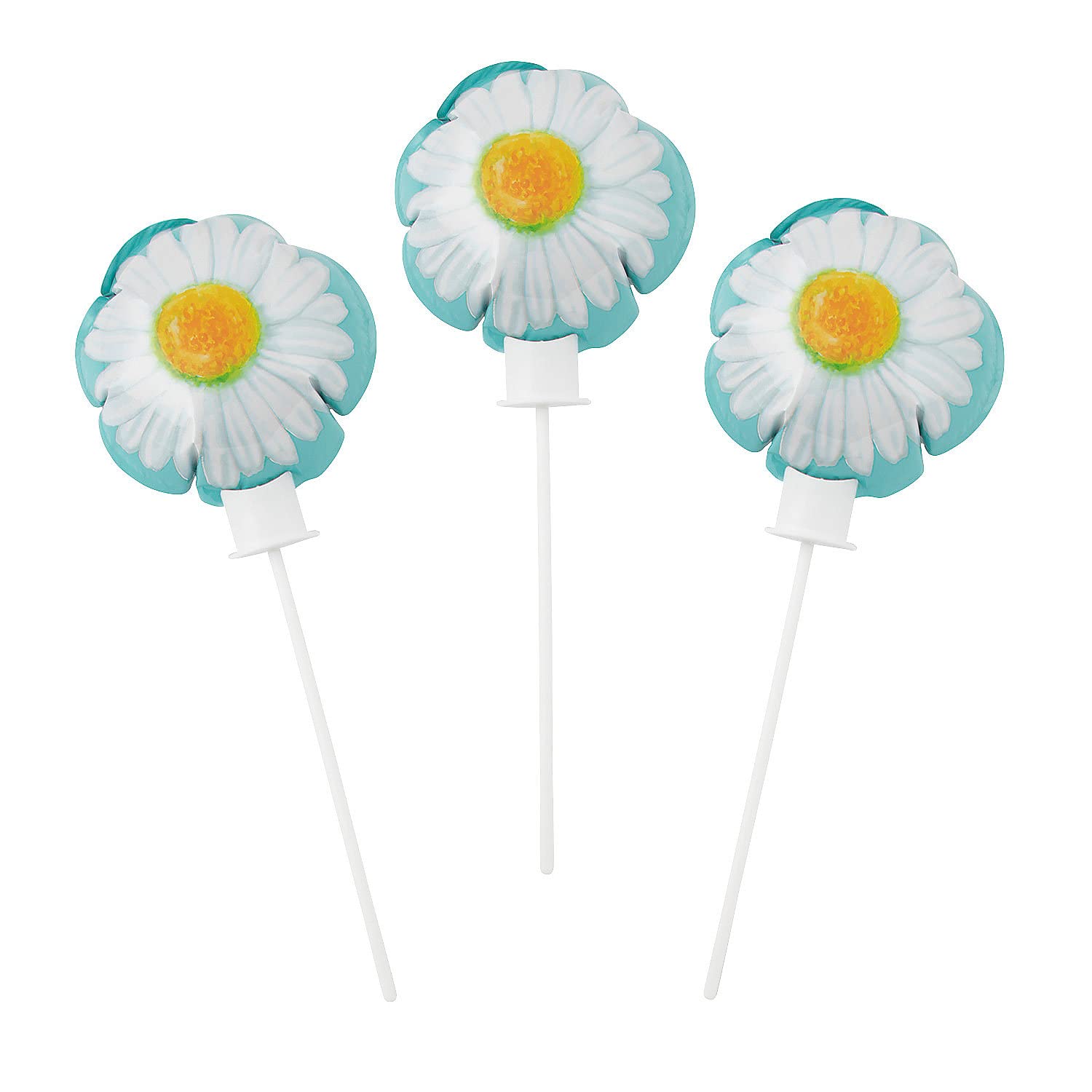 Amazon.com: Daisy Self-Inflating 4 1/4" Mylar Balloons – 6 Pieces ...