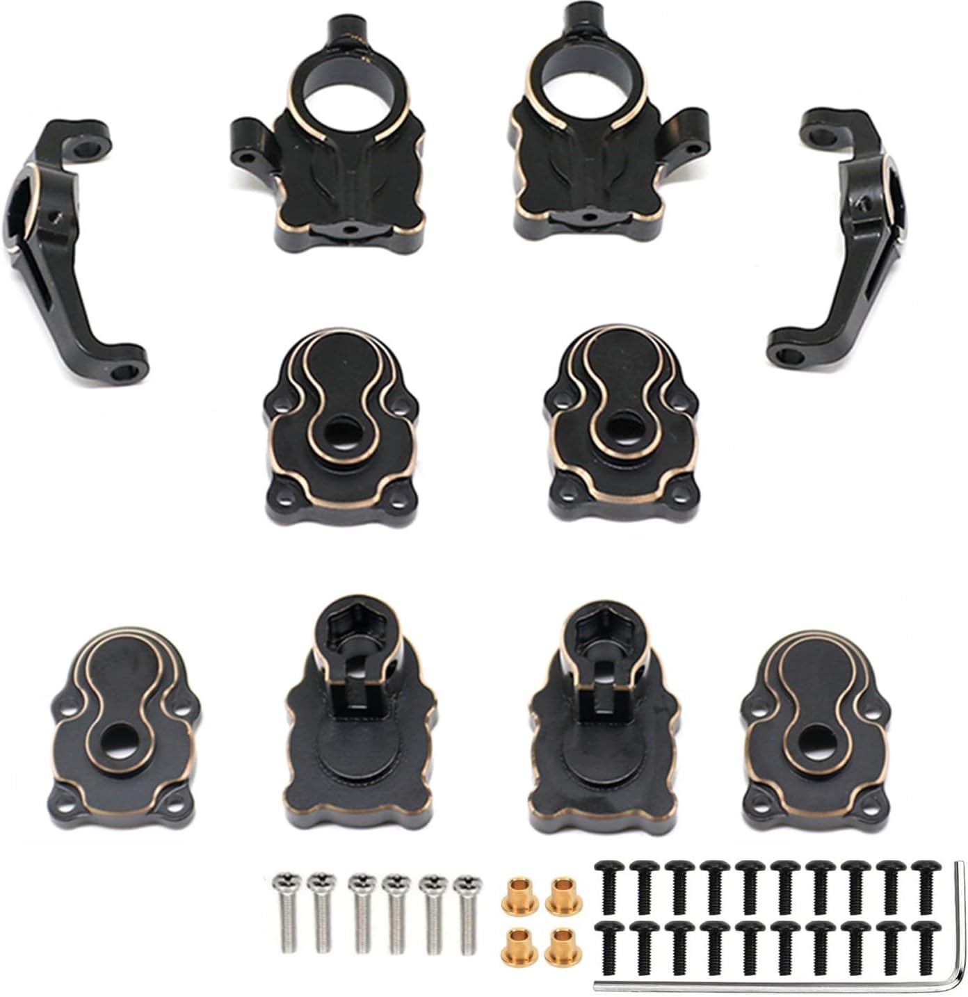 Amazon.com: for FMS FCX24 Brass Front & Rear Portal Housing Cover Set ...