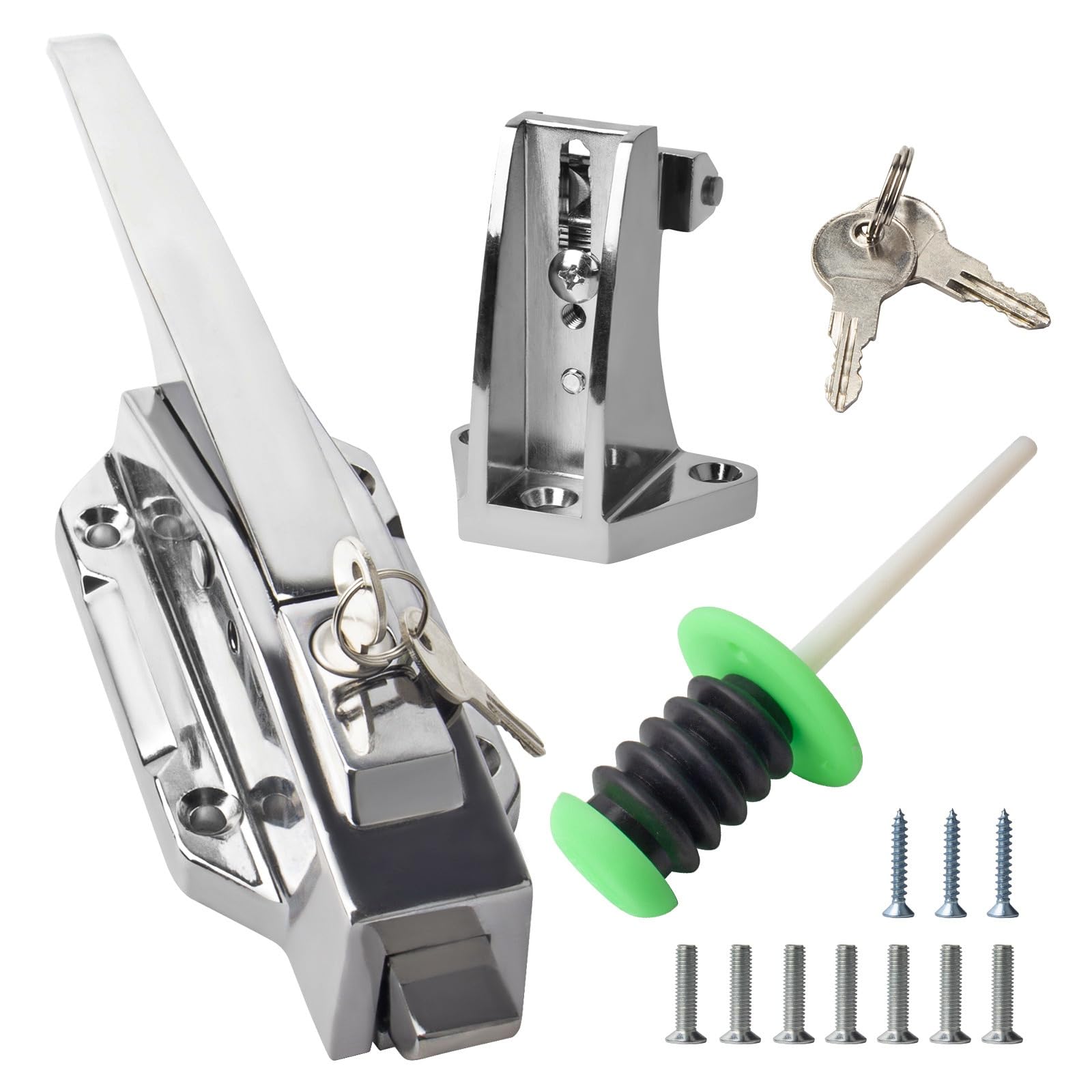 Dyncan Walk-in Cooler Door Handle Set, Freezer Door Lockable Latch Kit ...