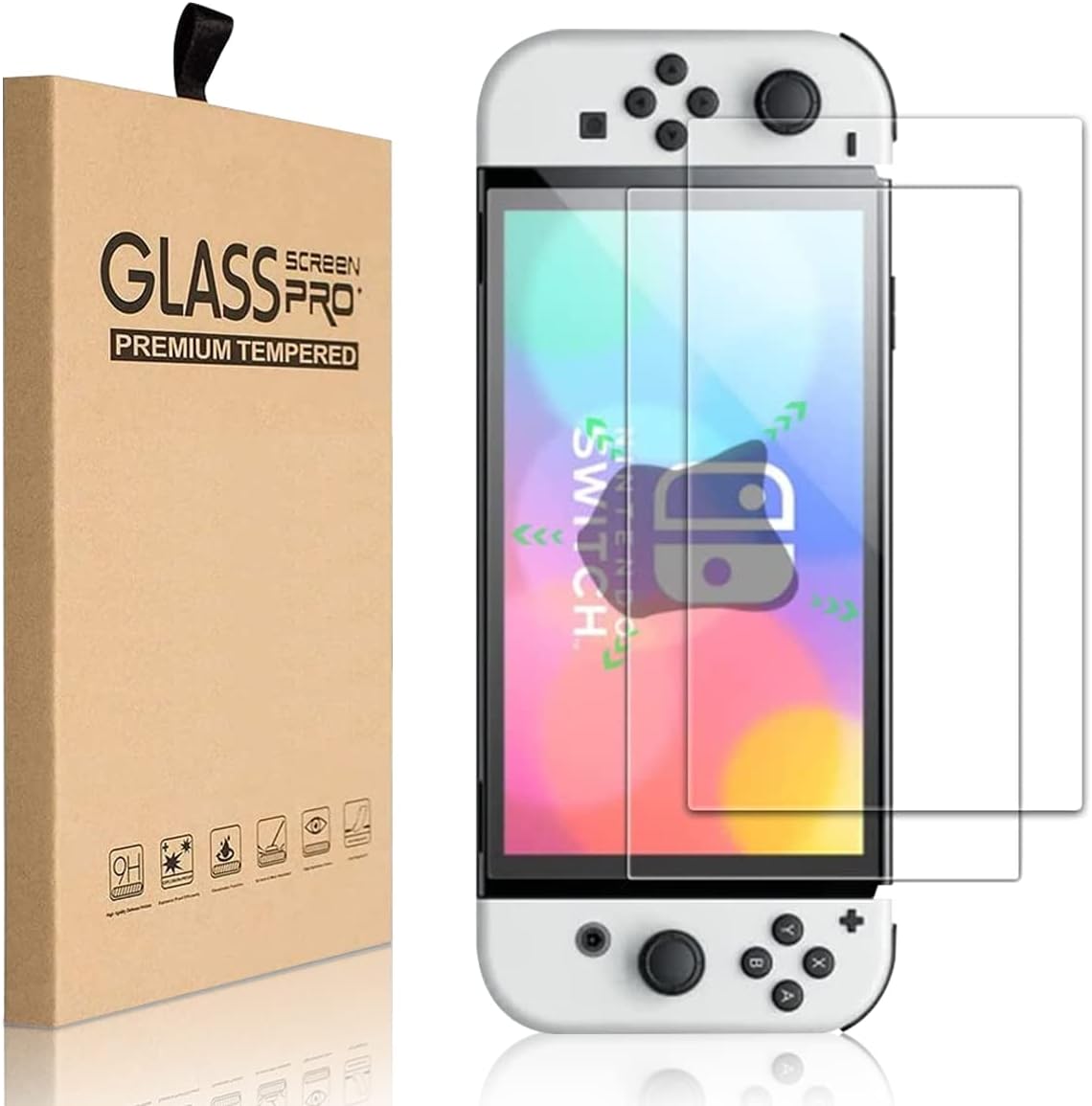 MOYAC 2 Pcs Protector Pantalla Nintendo Switch OLED 2021, 9H Segundo ...