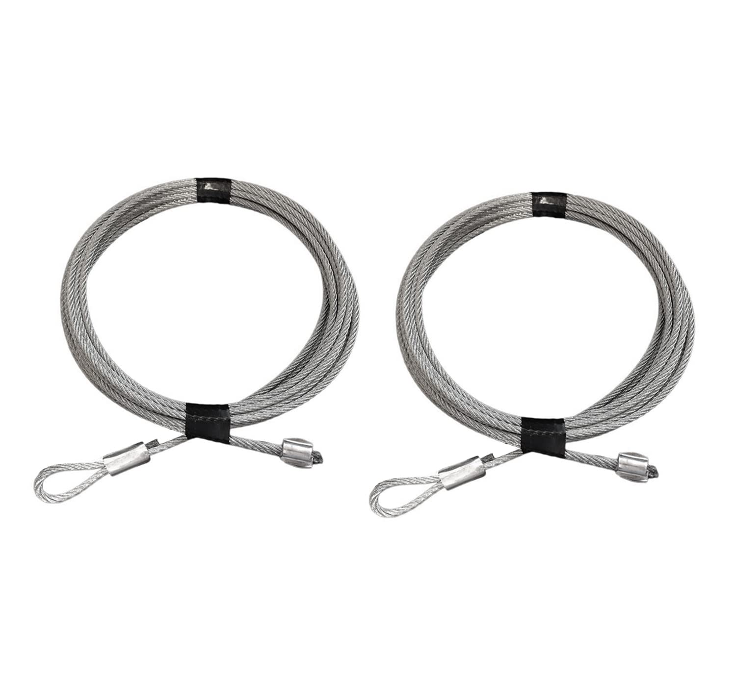 Pair of 7' Garage Door Cable -OZHOMY Lift Safety Springs Heavy Duty ...