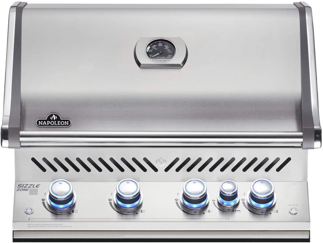 Amazon.com: Napoleon Prestige Pro 500 Built-In Grill with Rotisserie ...
