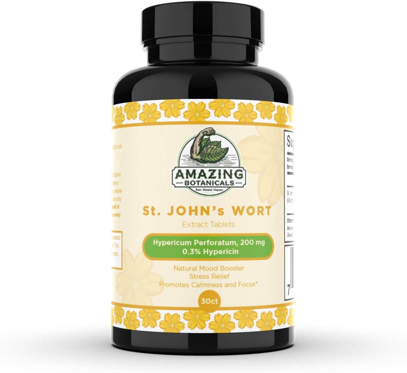 Amazon.com: St. John's Wort Extract Tablets 0.3% Hypericin, 200 mg ...