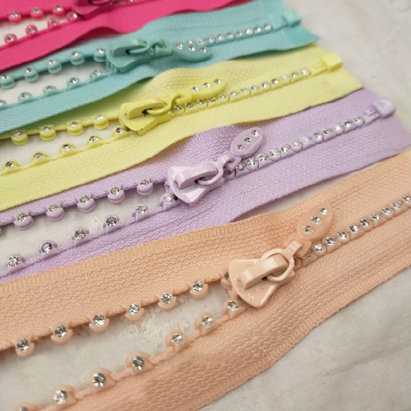 Rhinestone Zippers And Trims YYX 23Inch Or Custom Size Quality Stone