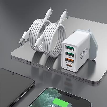 USB C Charger and Plug for ipad Pro/Air/Mini 6th, 20W USB C Fast ...