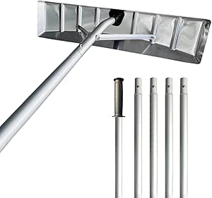 Amazon.com : MTB GARDEN 20 Feet Aluminum Snow Roof Rake, 25 Inch ...