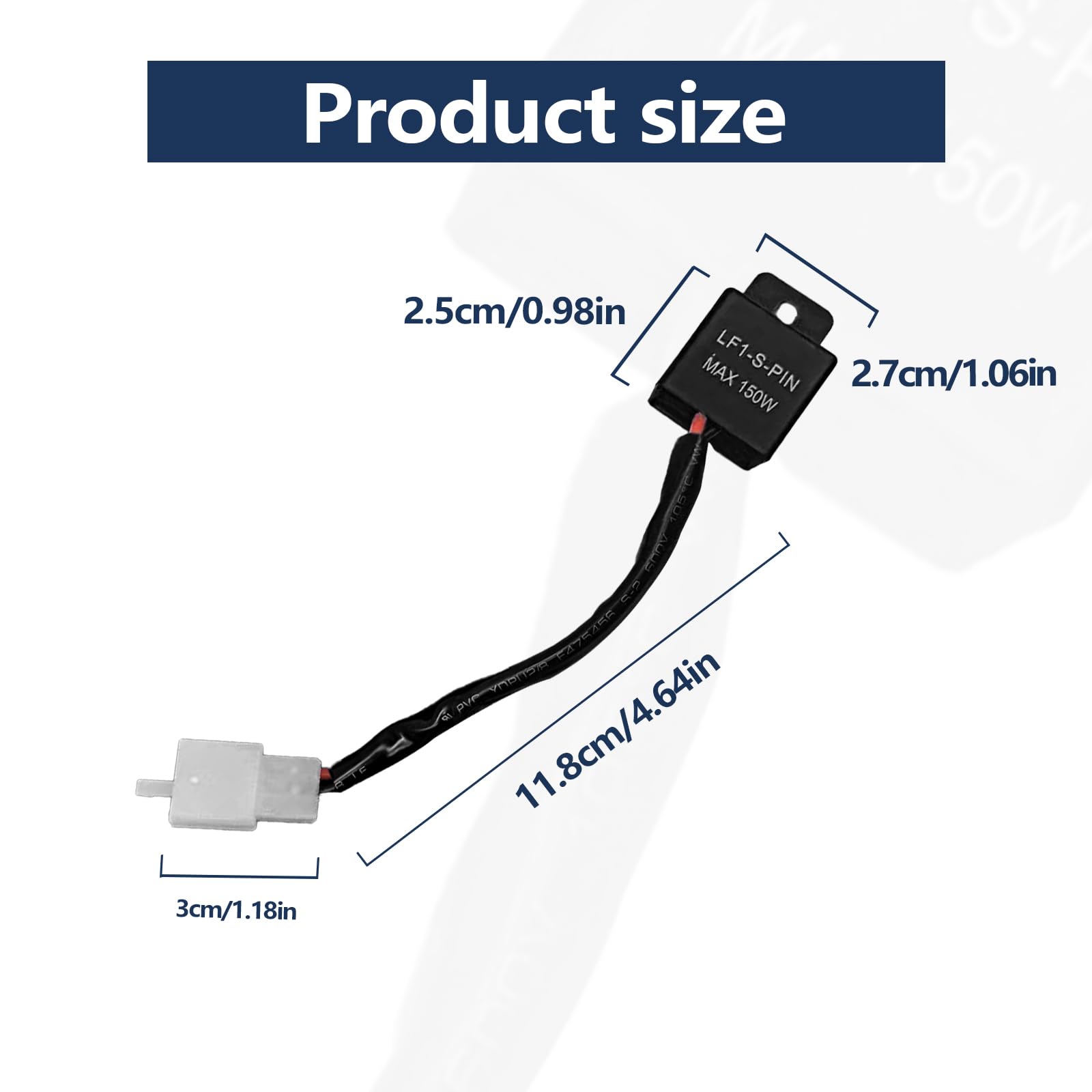 LED Flasher Relay 2-Pin, FIX Motorcycle Turn Signal Flasher Relay ...