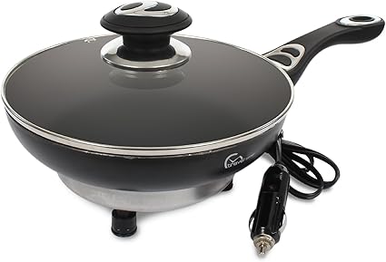 Amazon.com: Travel Time 12V Cooking Pan with Cover – Universal for Most ...