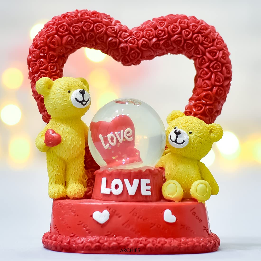 Buy Archies Premium Heart Shaped Teddy Bear Statue|Cute Teddy Bear Set ...