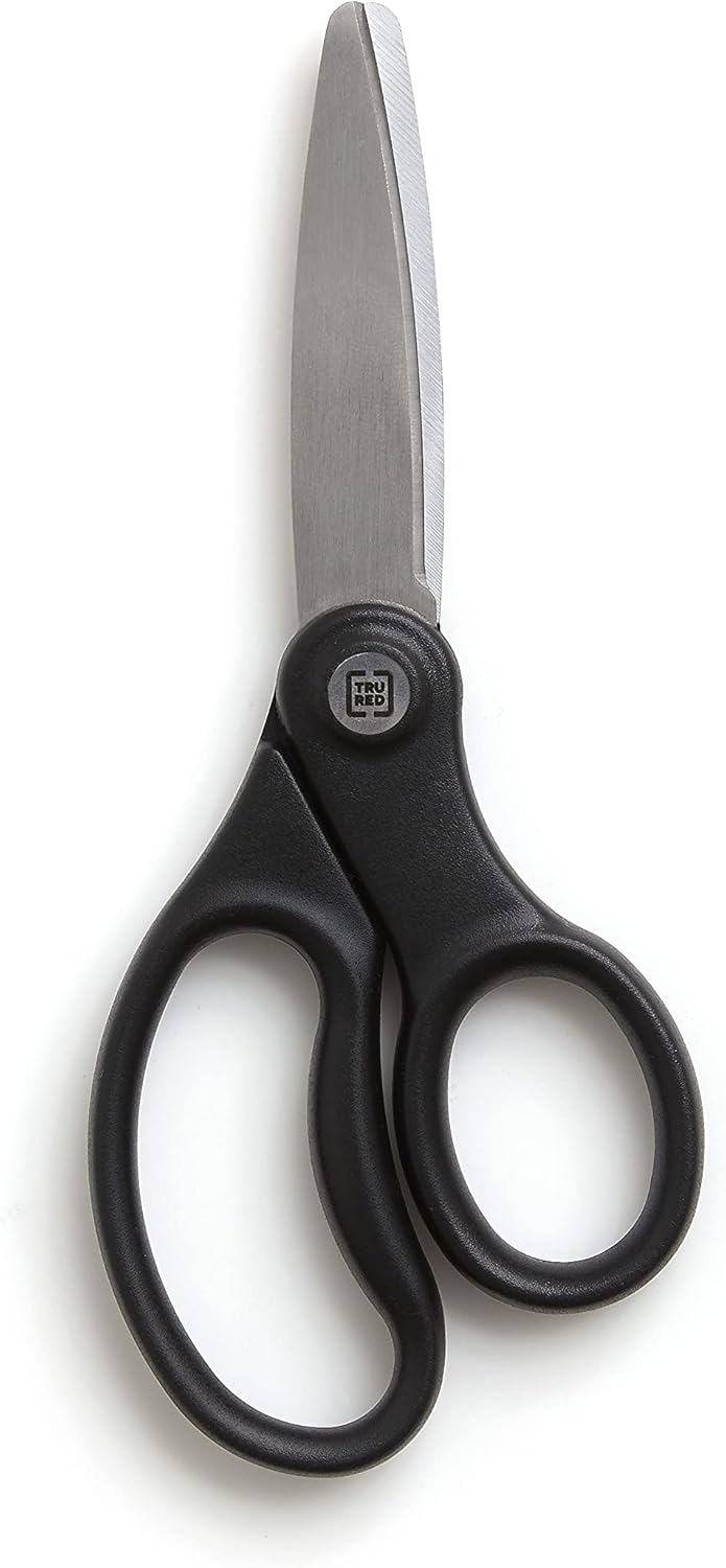 Amazon.com: Staples TRU RED 24380508 5in Stainless Scissor Straight ...