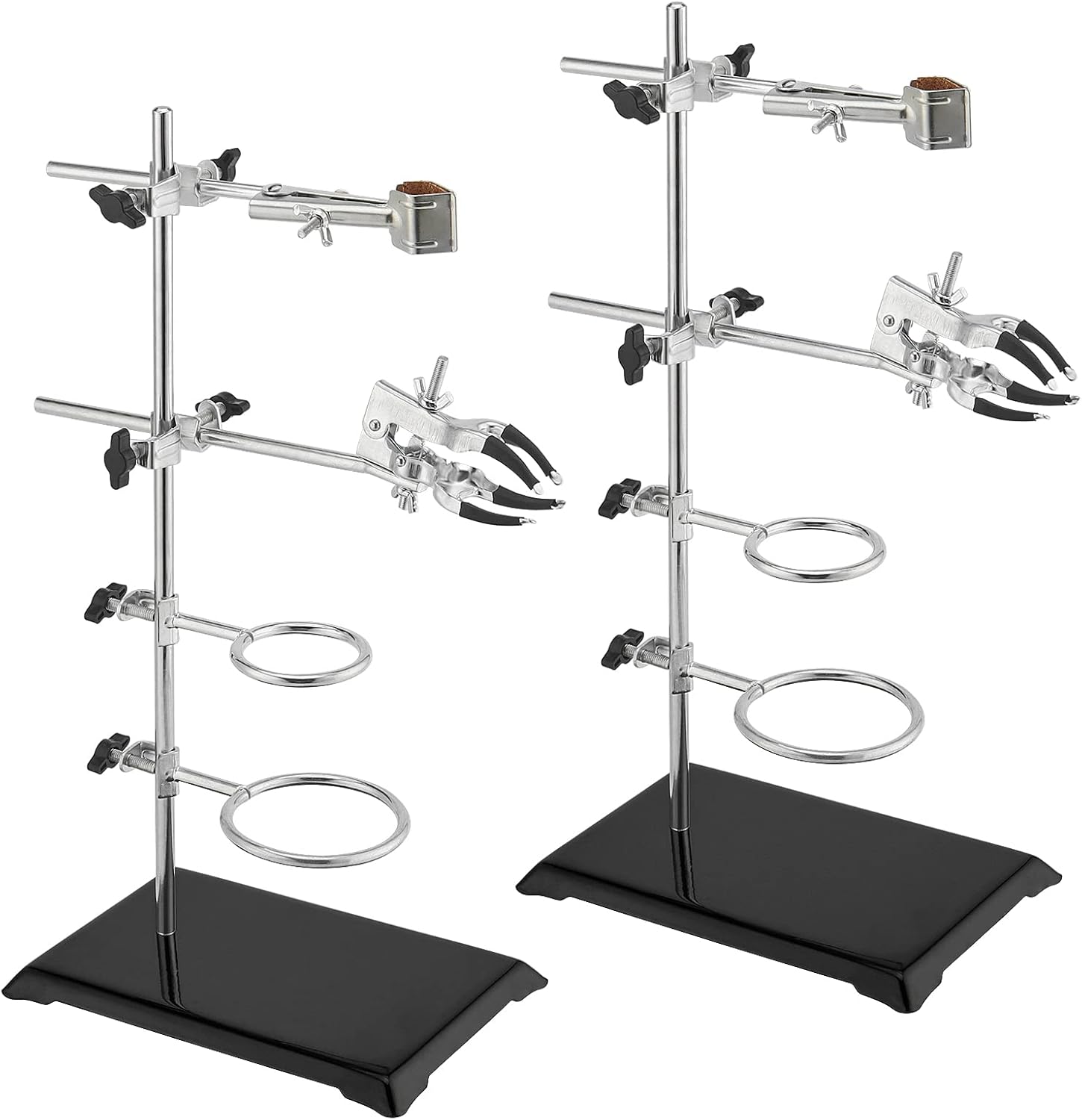 KOHAND 2 Pack 16 Inch Lab Stand Set,Laboratory Grade Stand Support Set ...