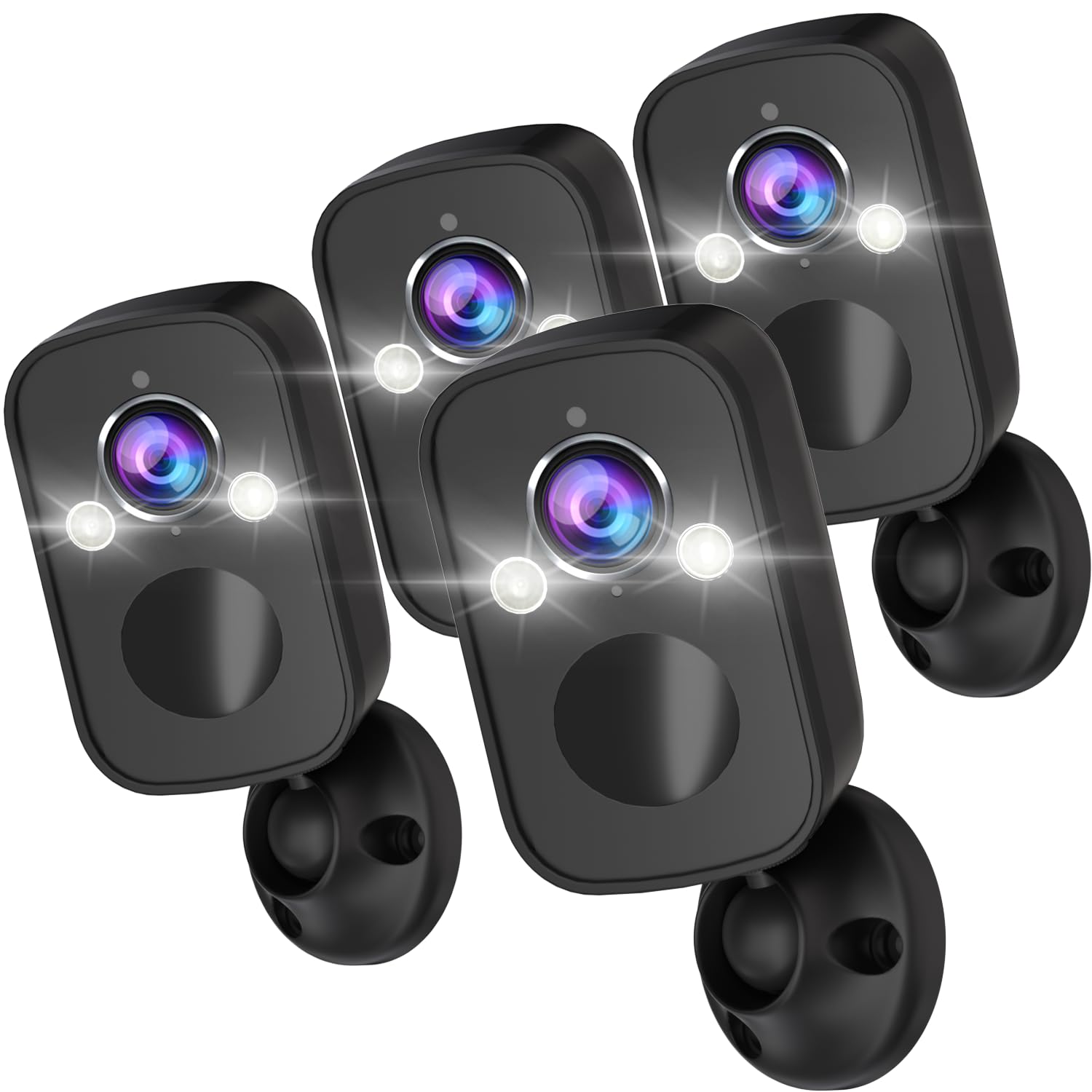 Amazon.com : Rraycom 4Pack Security Cameras Wireless Outdoor for Home ...