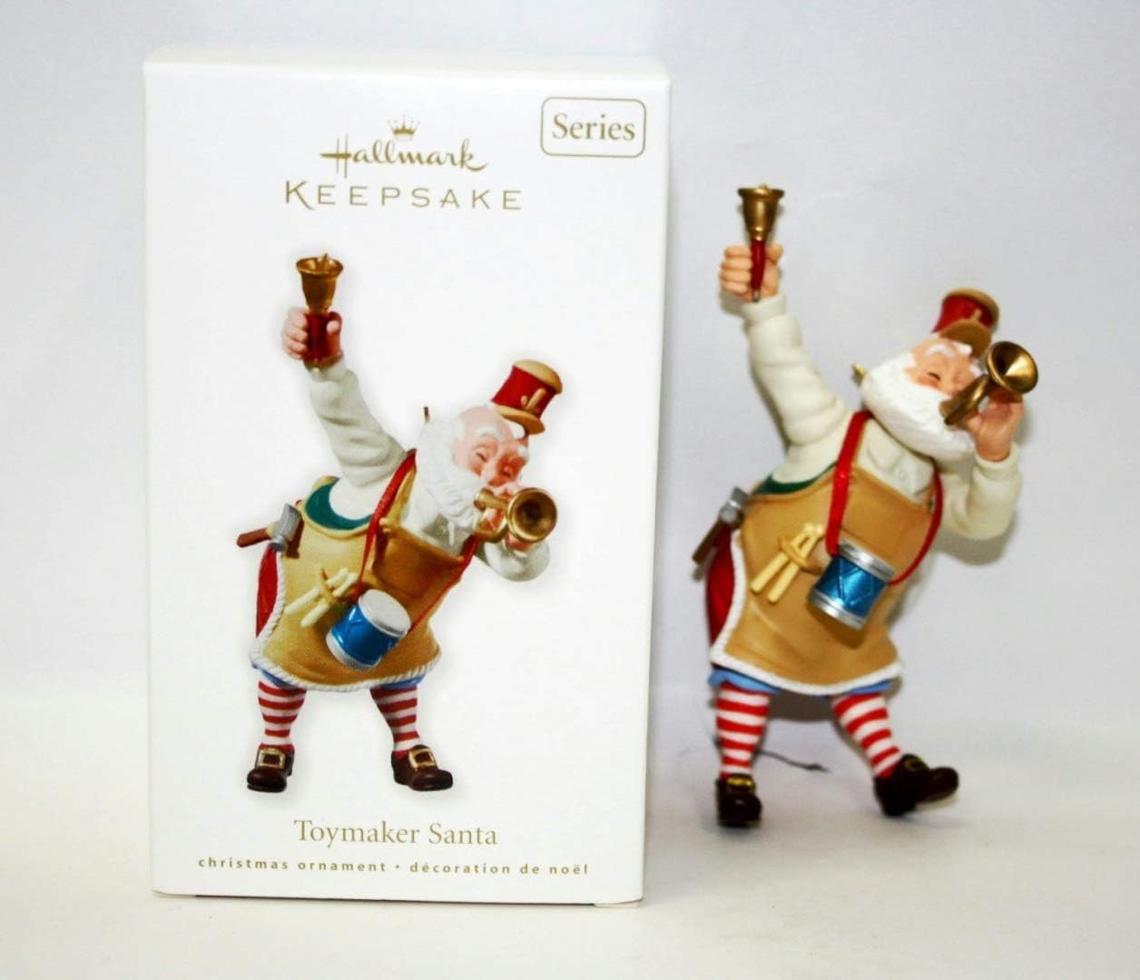 Amazon.com: Toymaker Santa #12 2011 Hallmark Ornament - QX8757 : Home ...