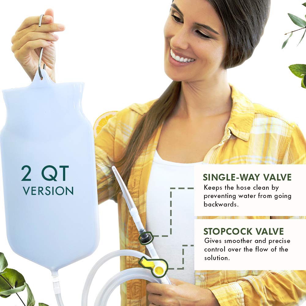 Snapklik.com : Mikacare Enema Bag Kit Clear Non-Toxic Silicone For ...