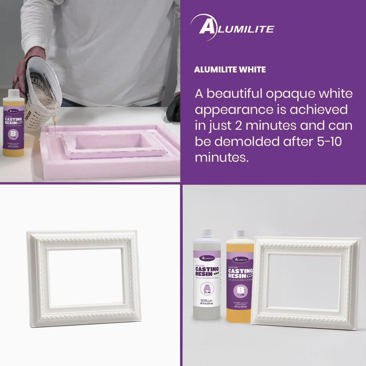 Snapklik.com : Alumilite Amazing White Casting Resin Kit, 16 Oz