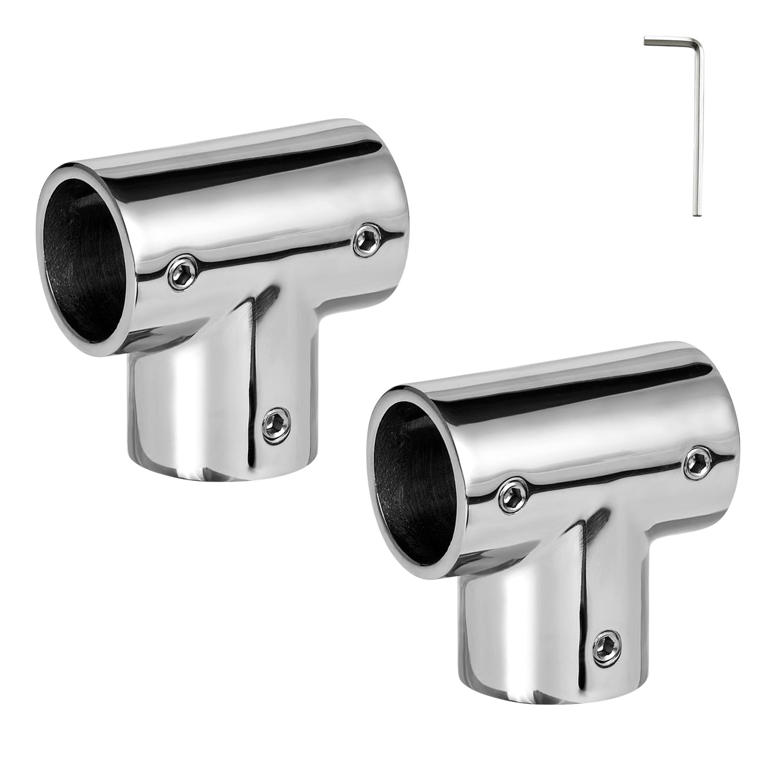 Snapklik.com : ODYSUNRAL Boat Handrail Fitting 90 Degree Tee Rail For 1 ...