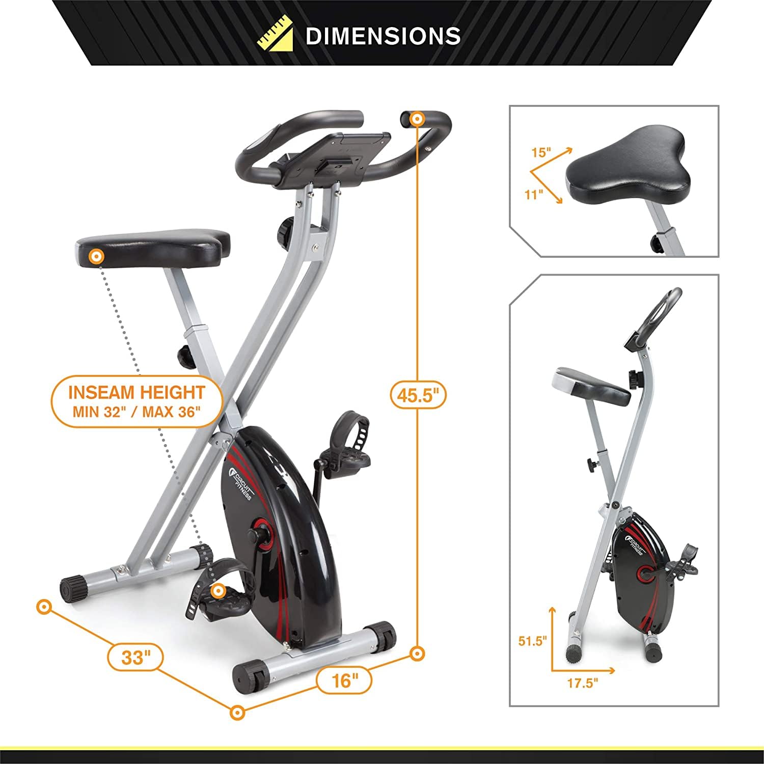 Snapklik.com : CIRCUIT FITNESS Circuit Fitness Folding Upright Exercise ...