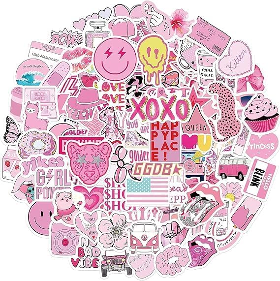 Amazon.com: Preppy Stickers Stuff Aestheic Stickers Cute Water Bottle ...