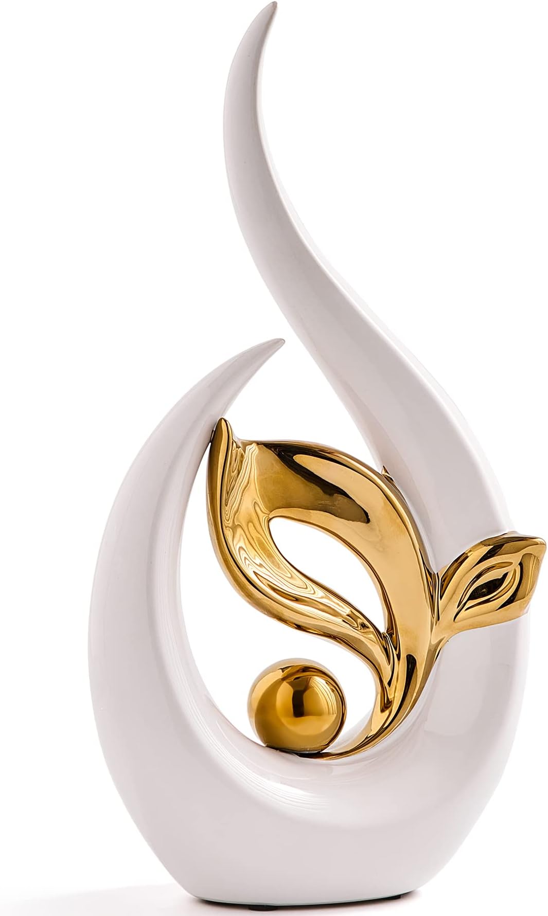 Amazon.com: Gold Thinker Statue Decor for Shelves, Modern Reading ...