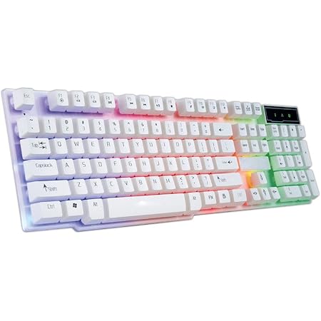 Amazon.com: HHmei Colorful Crack Led Illuminated Backlit USB Wired Pc ...