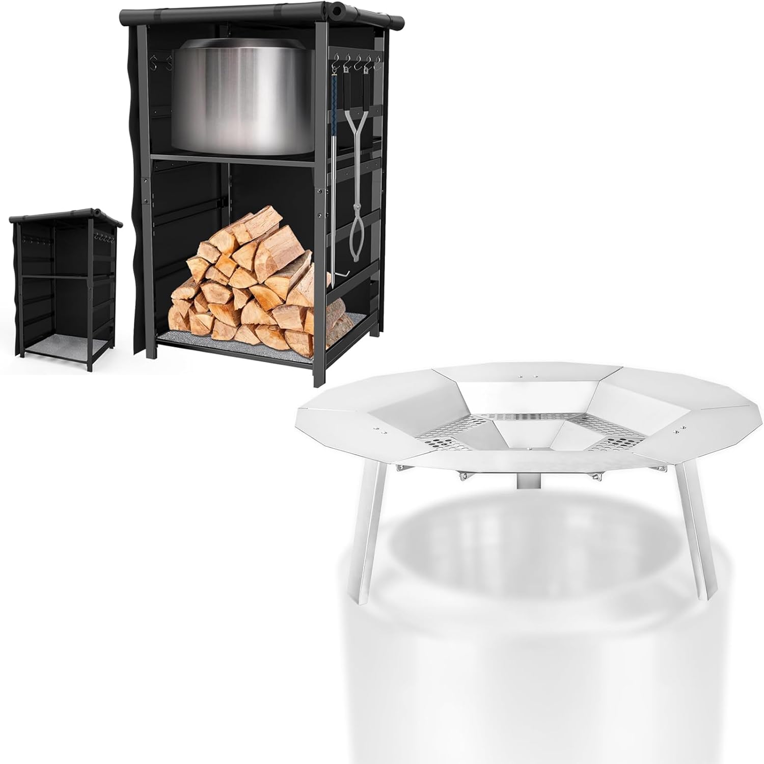 Amazon.com : Heat Deflector and 53in Storage Cabinet for Solo Stove ...