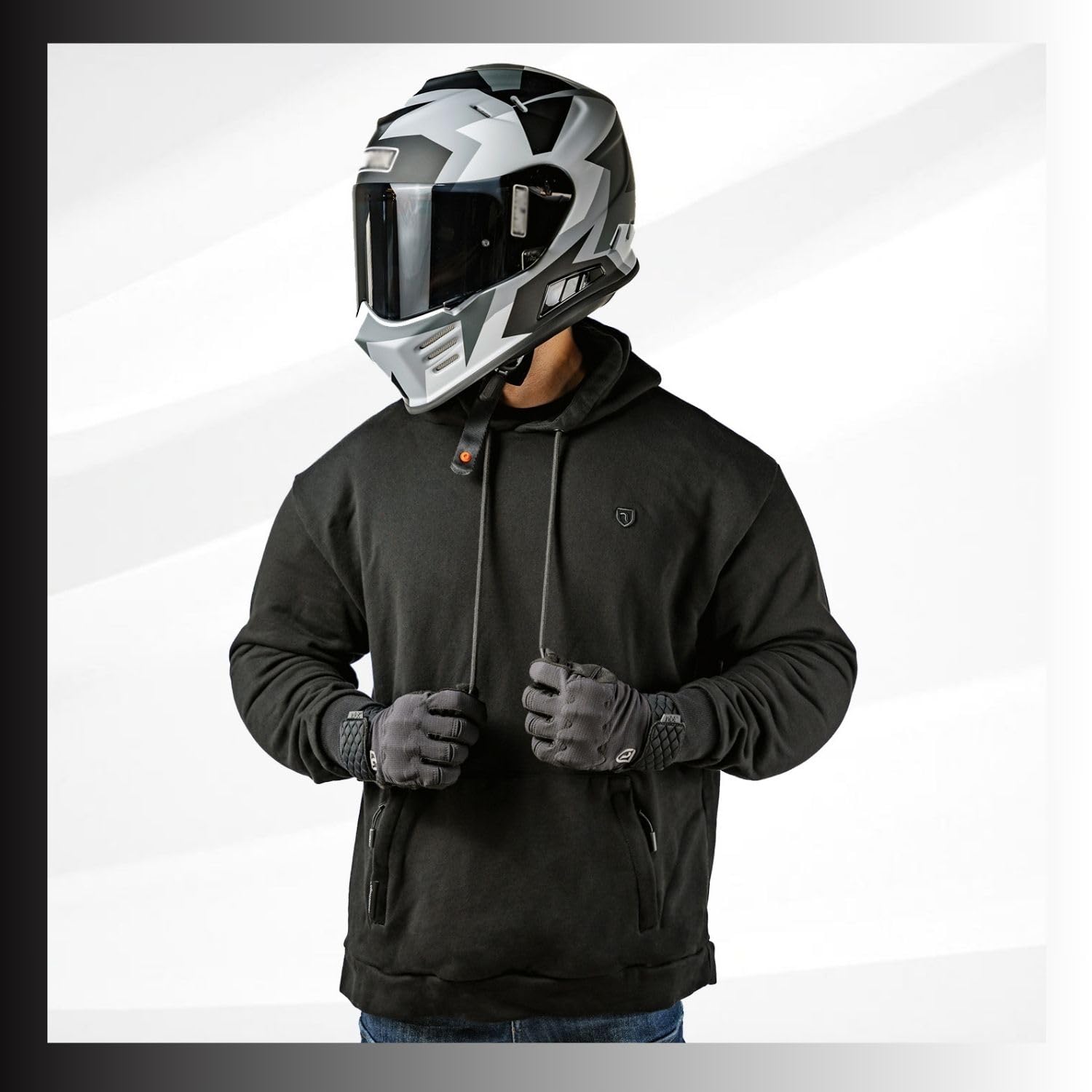 Snapklik.com : NBT Clothing Aramid Lined Motorcycle Protective Hoodie ...