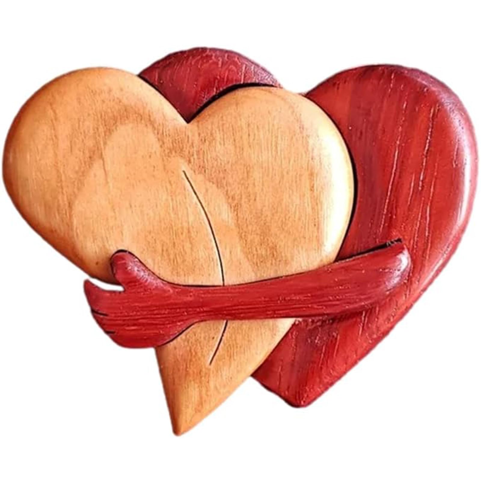 Amazon.com: HYMEVROS A Hug from My Heart for You Handmade Wood Carvings ...