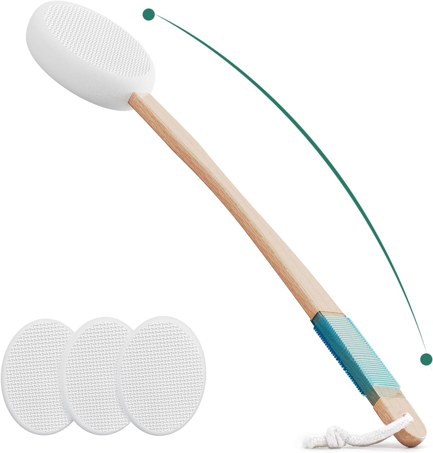 Amazon.com: Svarvns Back Lotion Applicator with 4 Replaceable Pads ...