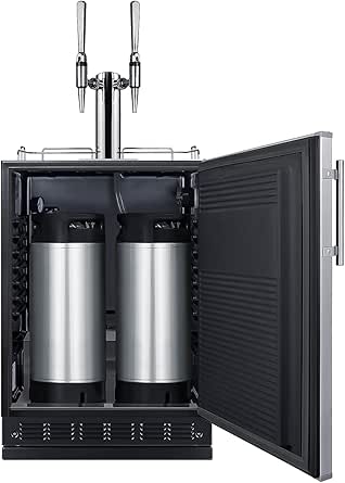 Amazon.com: Summit Appliance 24" Wide Beer Kegerator/Refrigerator Combo ...