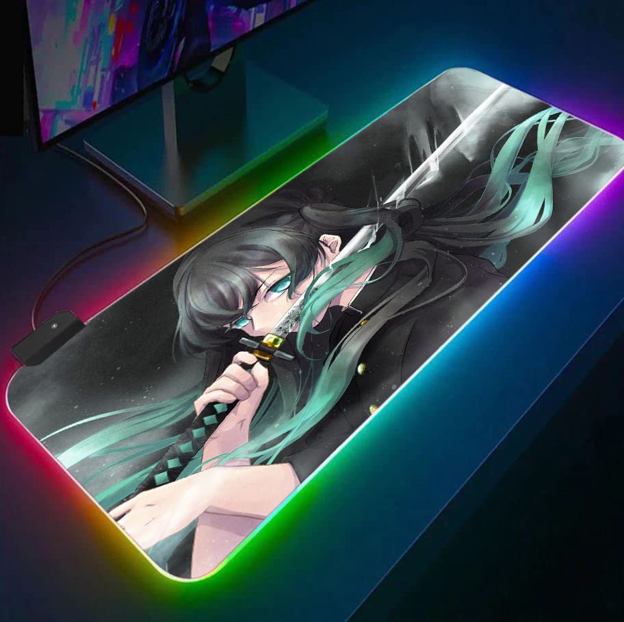 Stolen Goods Demon Slayer Tokito Rgb Mouse Pad Extended Large ...