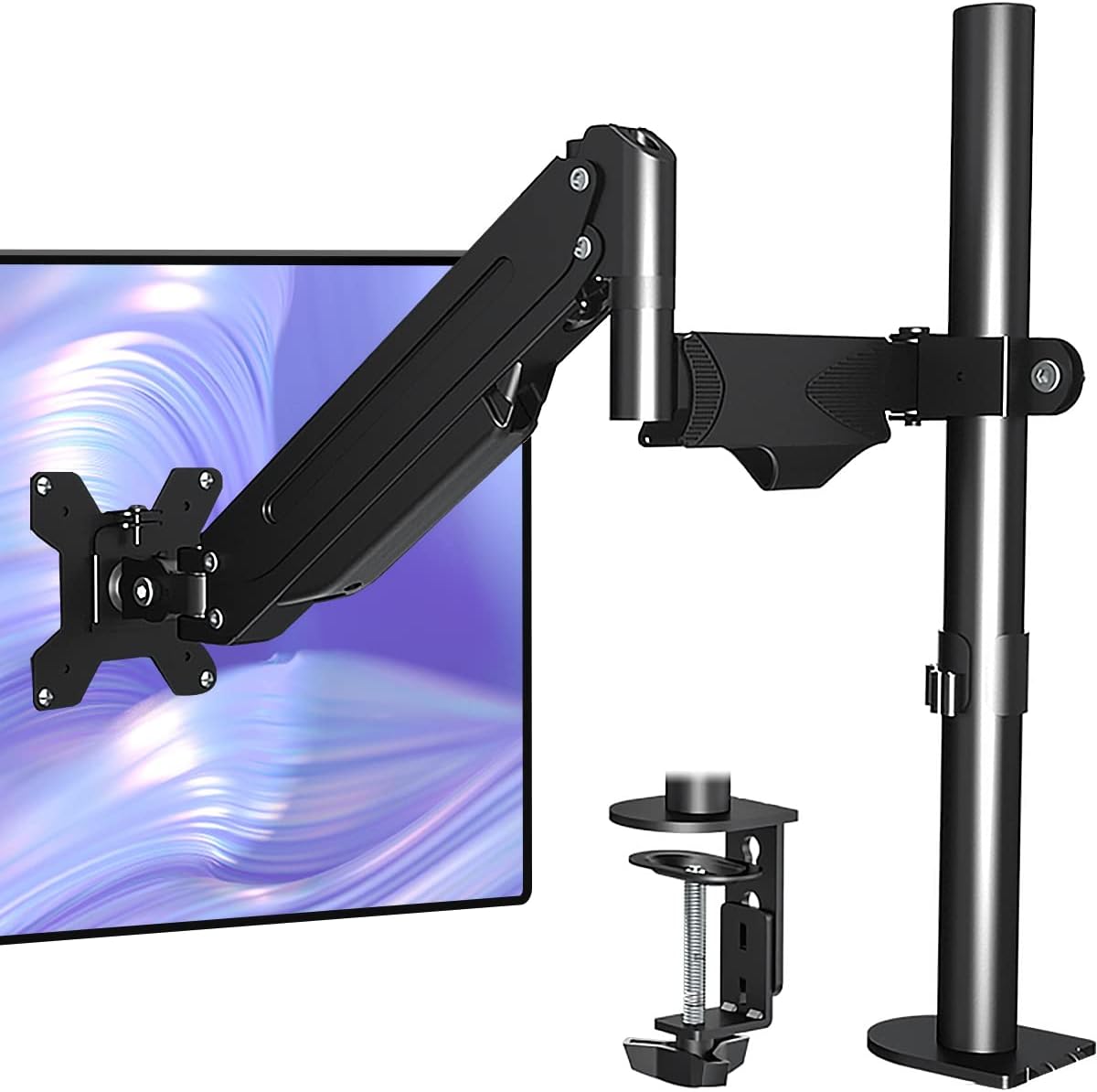Amazon.com: CondoMounts CLMMMAB2022 Full Motion Pillar Monitor Mount ...