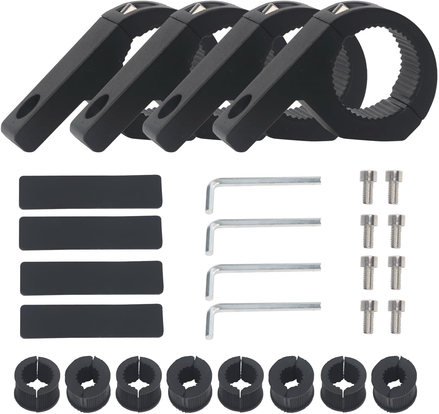 4 Set 19-32MM Light Bar Mount Kit, Universal work Light Tube Clamp ...
