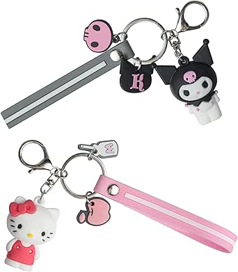 Kuromi Keyring, Anime Keyring, Gifts for Girls, 2 Pieces, Kuromi ...