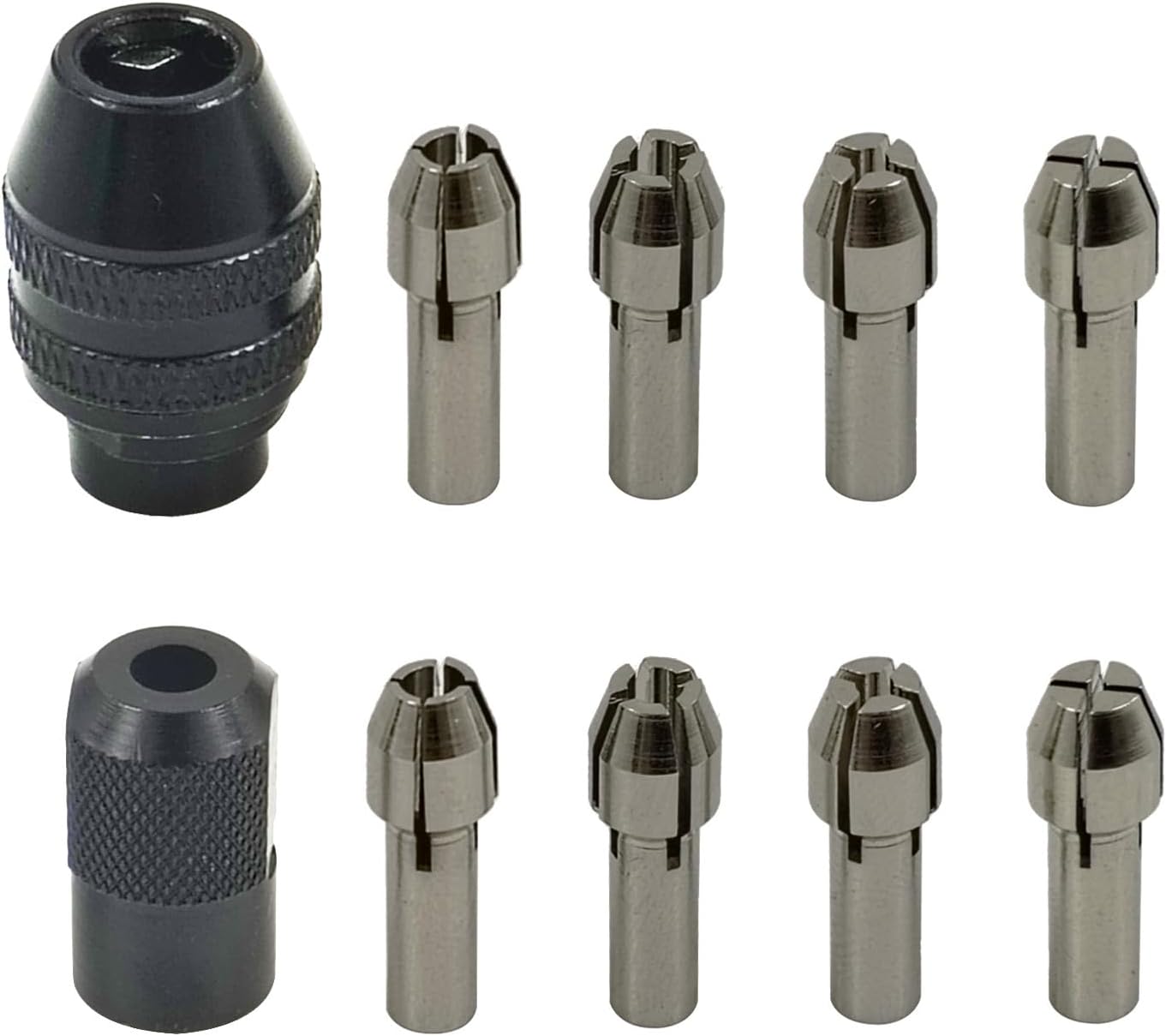 Drilax 10 Pcs Brass Collet Set Compatible with Dremel Rotary Tools | 0 ...