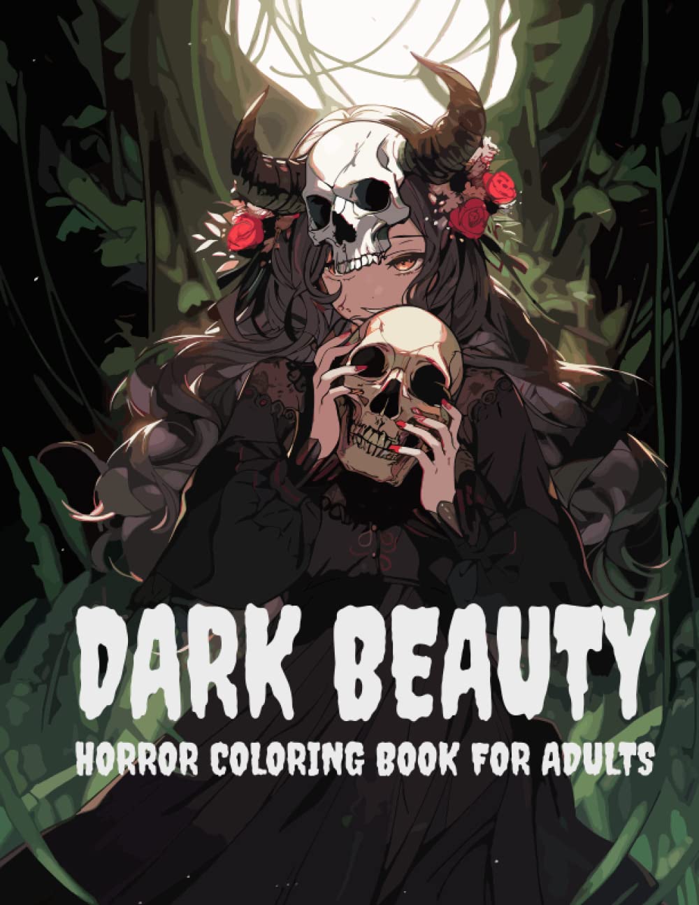 Amazon.com: Dark Beauty Horror Coloring Book for Adults: 20 Spooky and ...