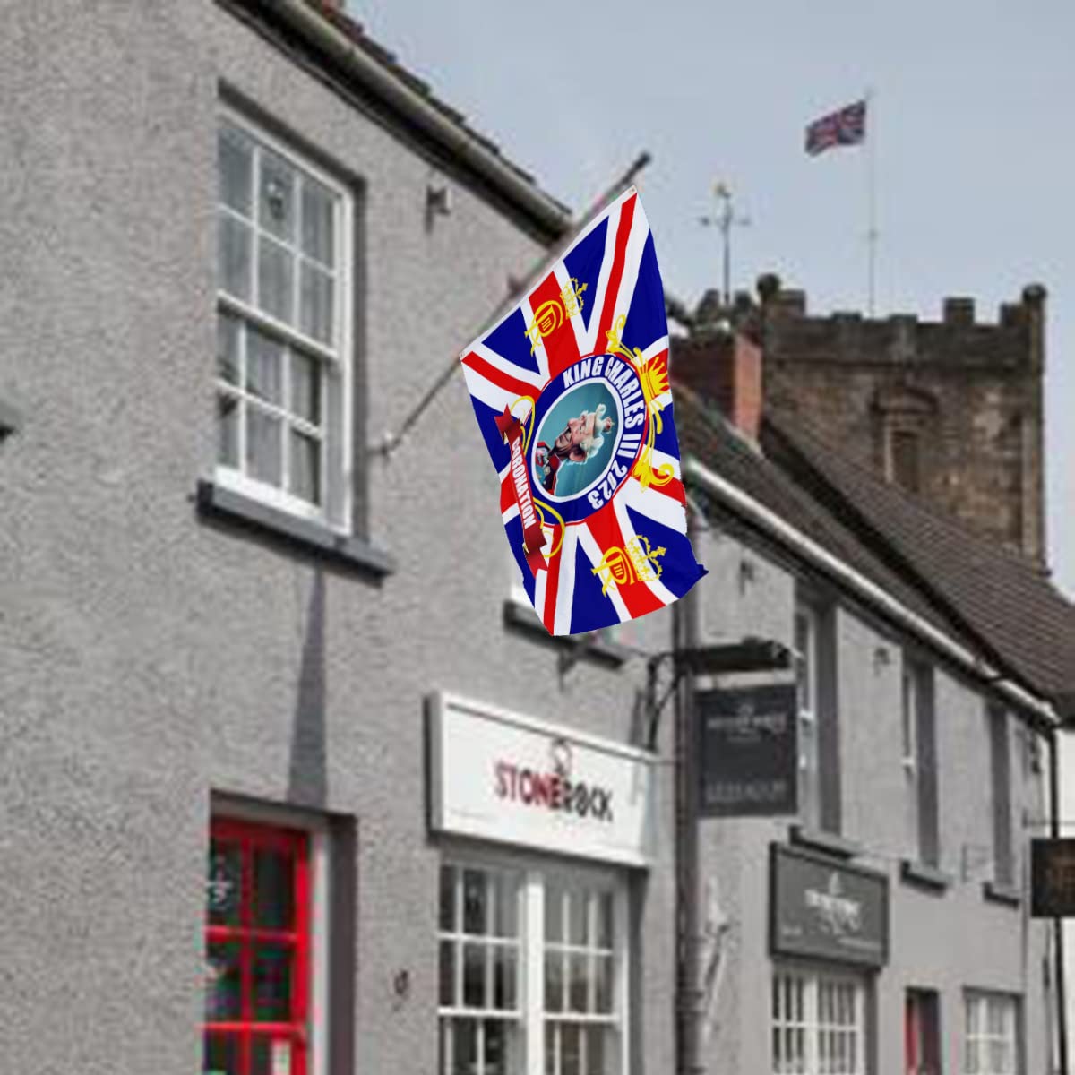 King Charles III Coronation Flag,5ft X 3ft Coronation Flags King ...