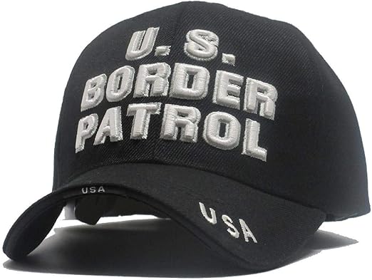 Amazon.com: U.S Border Patrol Hat Official Licensed Cap Black : Sports ...