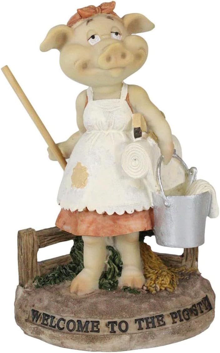 Ebros Gift ‘Welcome to The Pigsty’ – Figura coleccionable de cerdo de ...