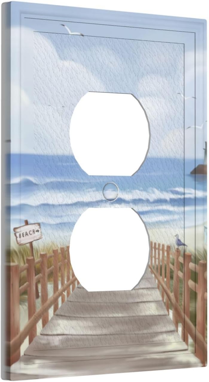 Beach Ocean Outlet Cover Wall Plate Electrical Outlets Switch Plates ...