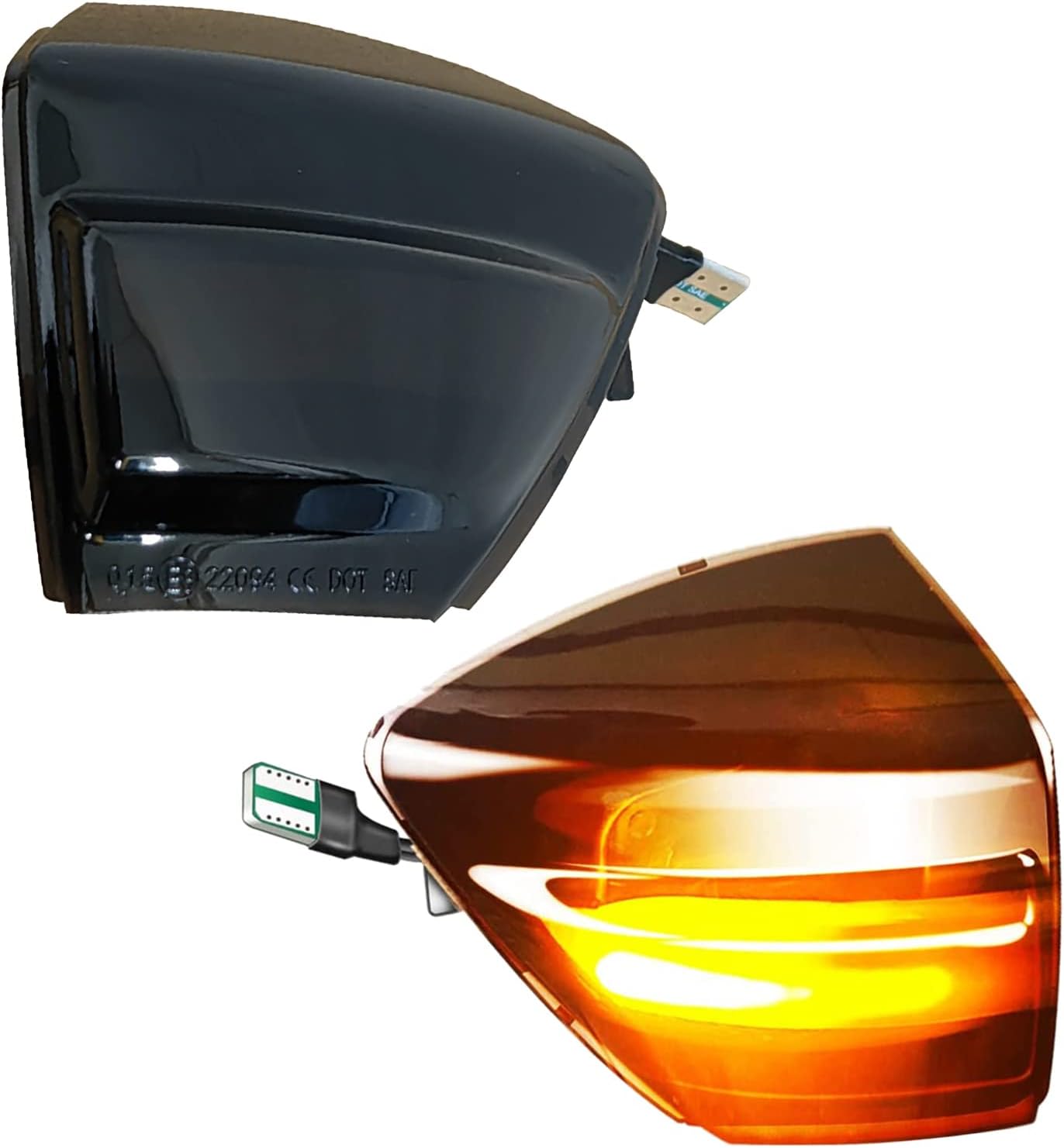KYYET LED Dynamic Wing Mirror Turn Signals Indicator Amber Lights Side ...